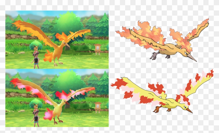 1mib, 1553x848, Comparison - Pokemon Moltres, HD Png Download ...