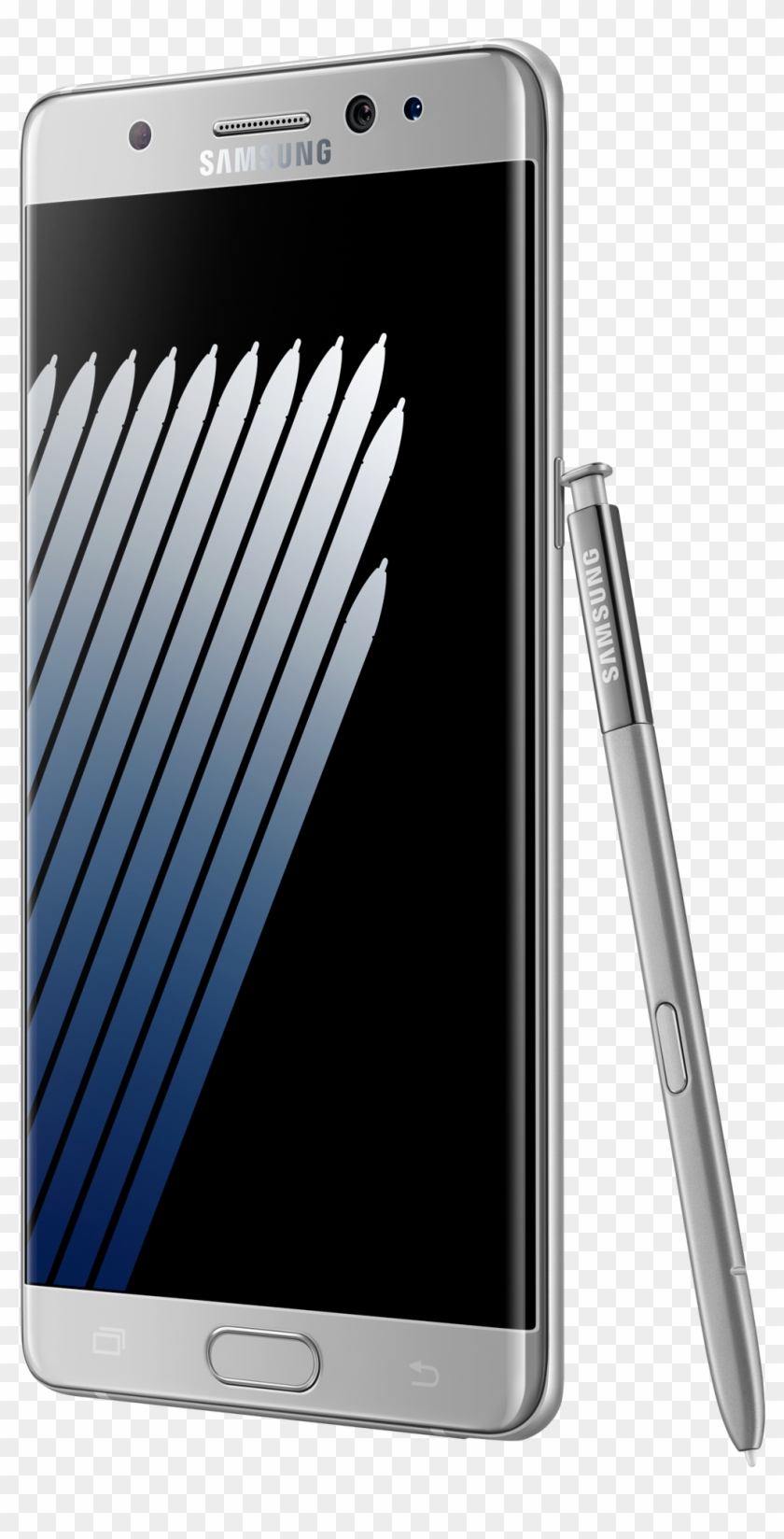 02 Galaxy Note7 Silver - Samsung Galaxy Note 7 Png, Transparent Png ...