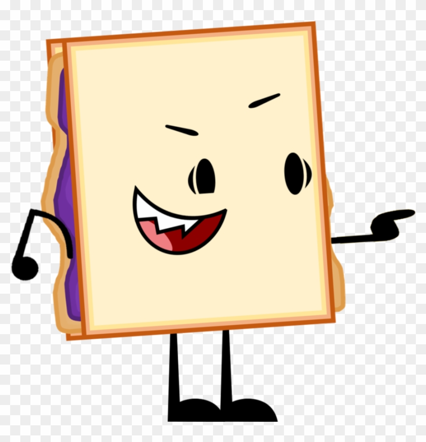 Sandwich Clipart Bfdi - Peanut Butter And Jelly Sandwich, HD Png ...
