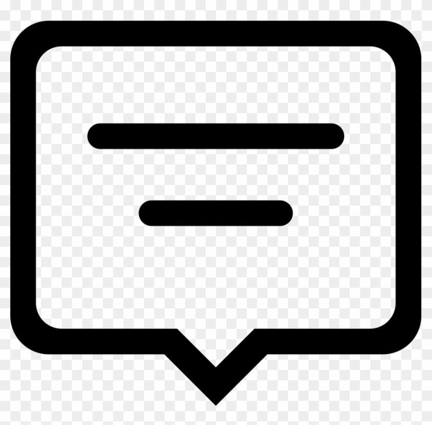 Chat Speech Bubble With Text Lines Comments - Speech Bubble Icon Free ...
