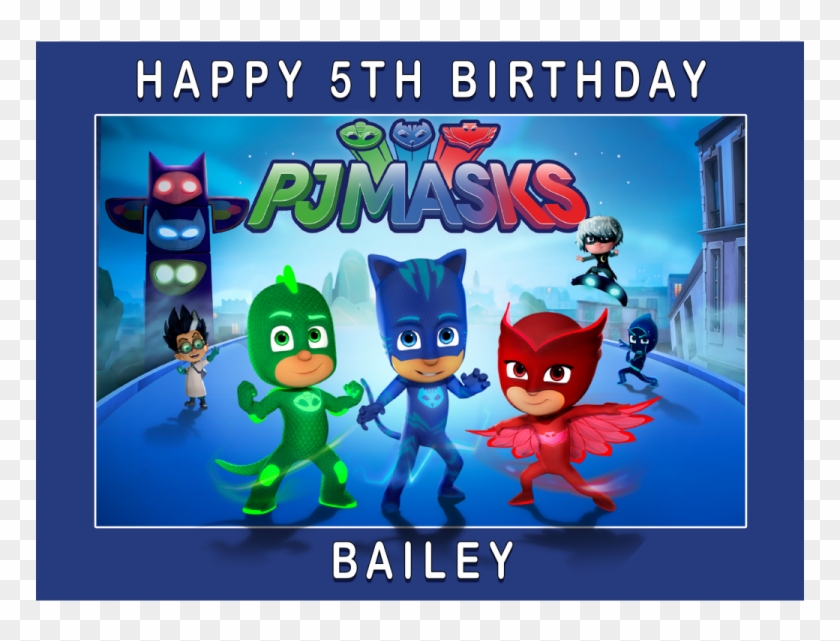 Pj Masks - Pj Mask Birthday Background, HD Png Download - 768x768 ...