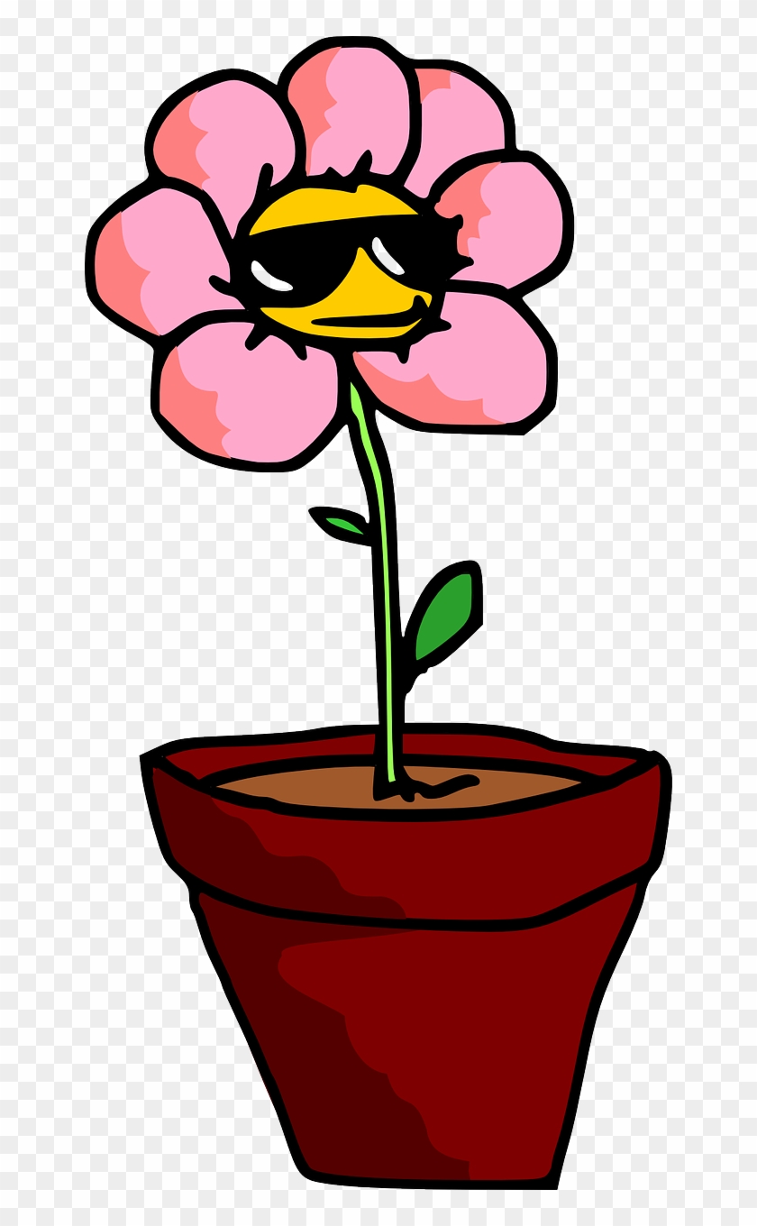 Flower Plant Pot Potted Plant Png Image - Cartoon Plant With Sunglasses ... Flower Plant Pot Potted Plant Png Image - Cartoon Plant With Sunglasses ...