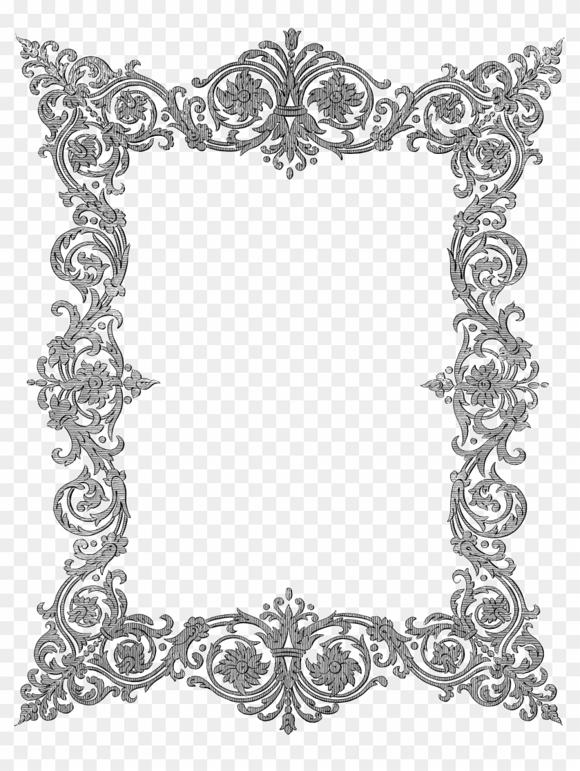 Baroque Vector Border - Motif, HD Png Download - 2338x3000(#2409554 ...