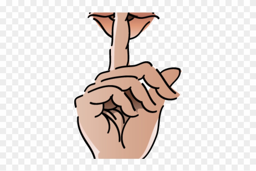 Shh Cliparts - Hand Over Mouth Shh, HD Png Download - 640x480(#2411423 ...