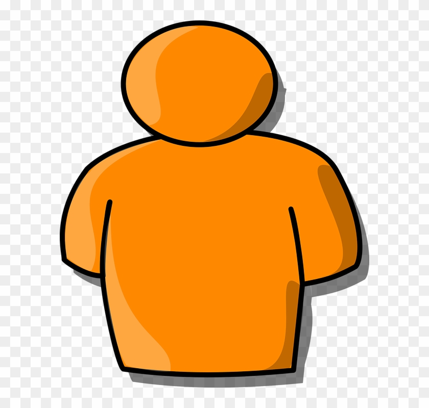 People Clipart Orange - Clipart Person, HD Png Download - 606x720 ...