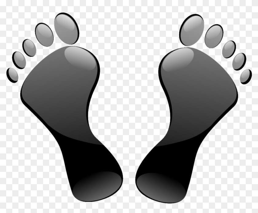 Walking - Black Foot, HD Png Download - 986x771(#2426206) - PngFind