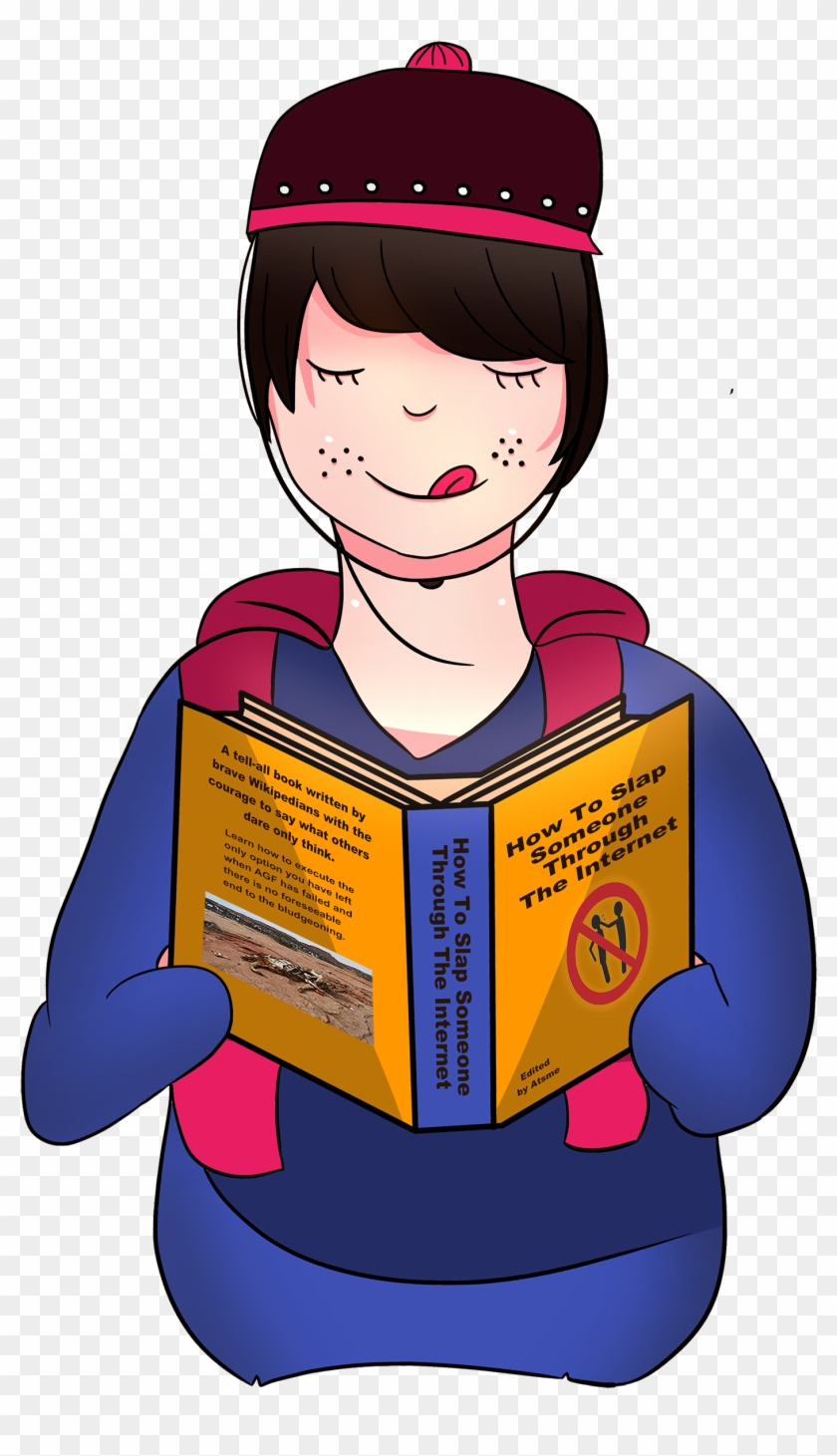 How To Slap Someone Through The Internet Book - Cartoon, HD Png ...