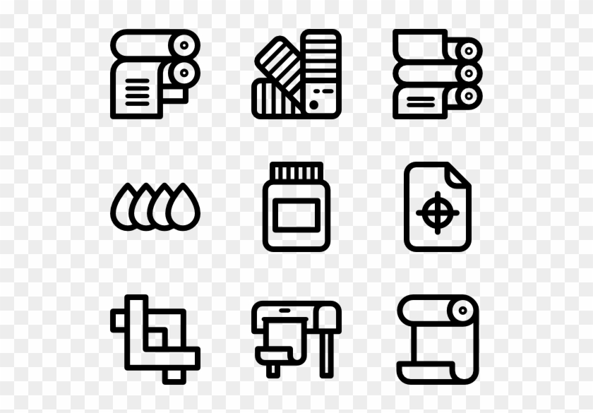 Vector Font Print - Printed Materials Icon, HD Png Download - 600x564 ...