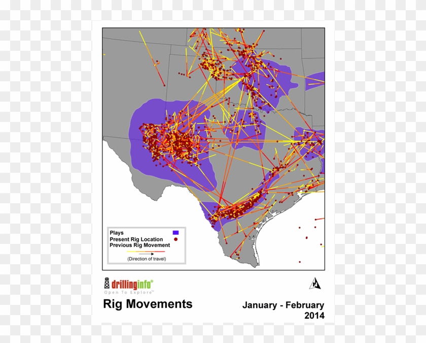 Oil Rigs In Texas Map, HD Png Download - 594x594(#2490544) - PngFind