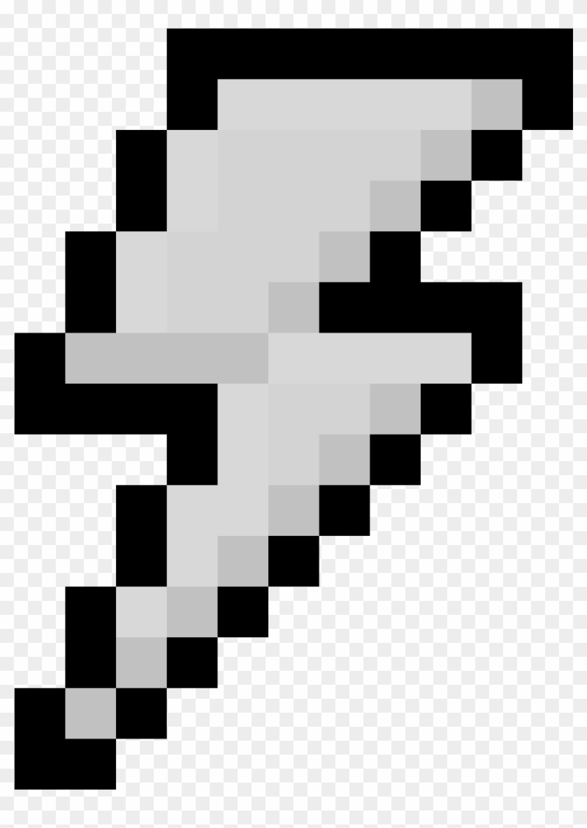 Pixelated Lightning Bolt , Png Download - Lightning Pixel, Transparent ...