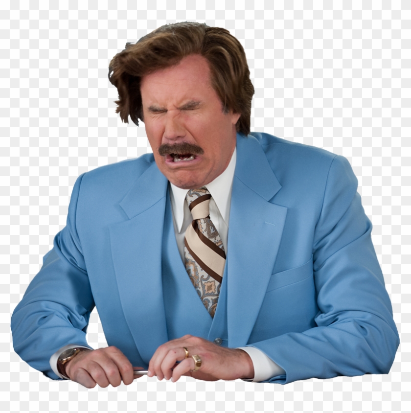 Ron Burgundy Crying, HD Png Download - 850x773(#2501610) - PngFind