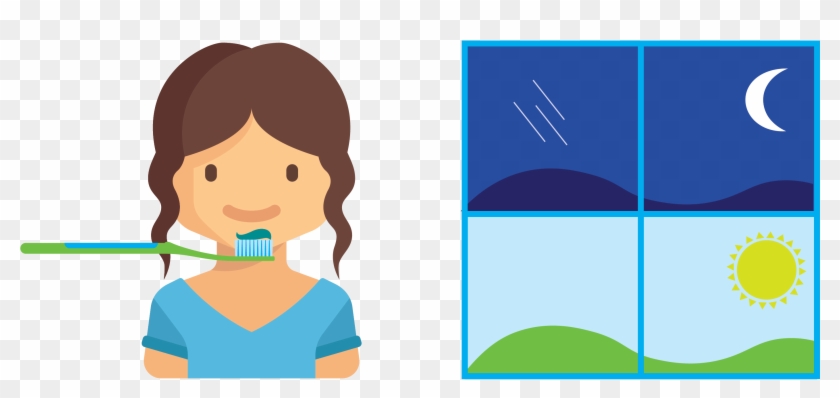 Brush Your Teeth Clipart - Young Girl Avatar, HD Png Download ...
