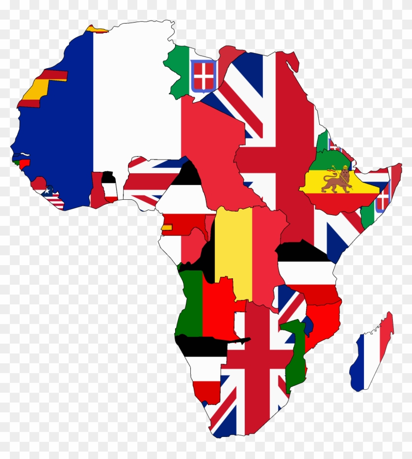 Africa Flag Map
