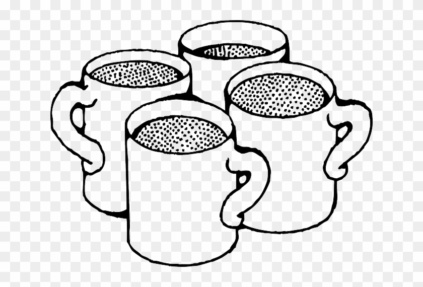 Hot Chocolate Mug Clipart Black And White