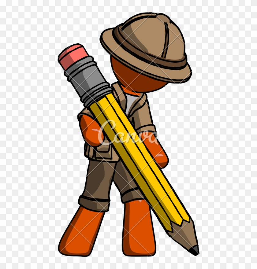 Explorer Drawing Safari Hunter - Pencil, HD Png Download - 464x800 ...
