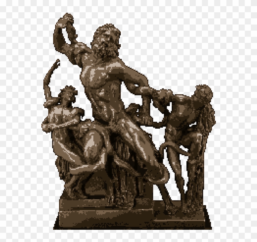 Pixel Art 3 - Pixel Art Statue, HD Png Download - 820x814(#2538387 ...