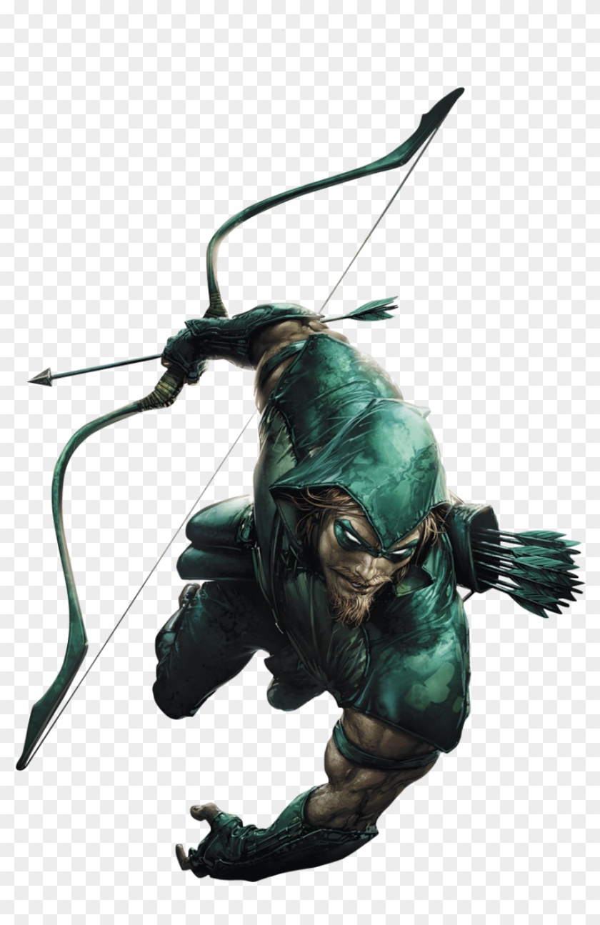 Oliver Queen, Aka Green Arrow/the Arrow - Green Arrow Dc Art, HD Png ...