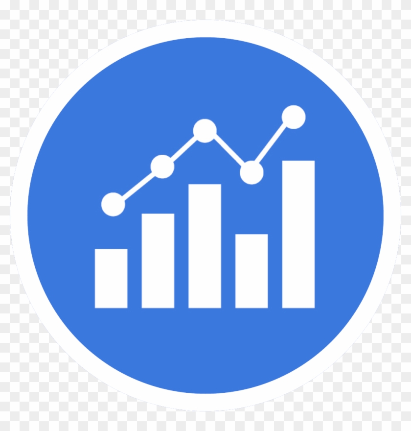 Analytics Icon Blue