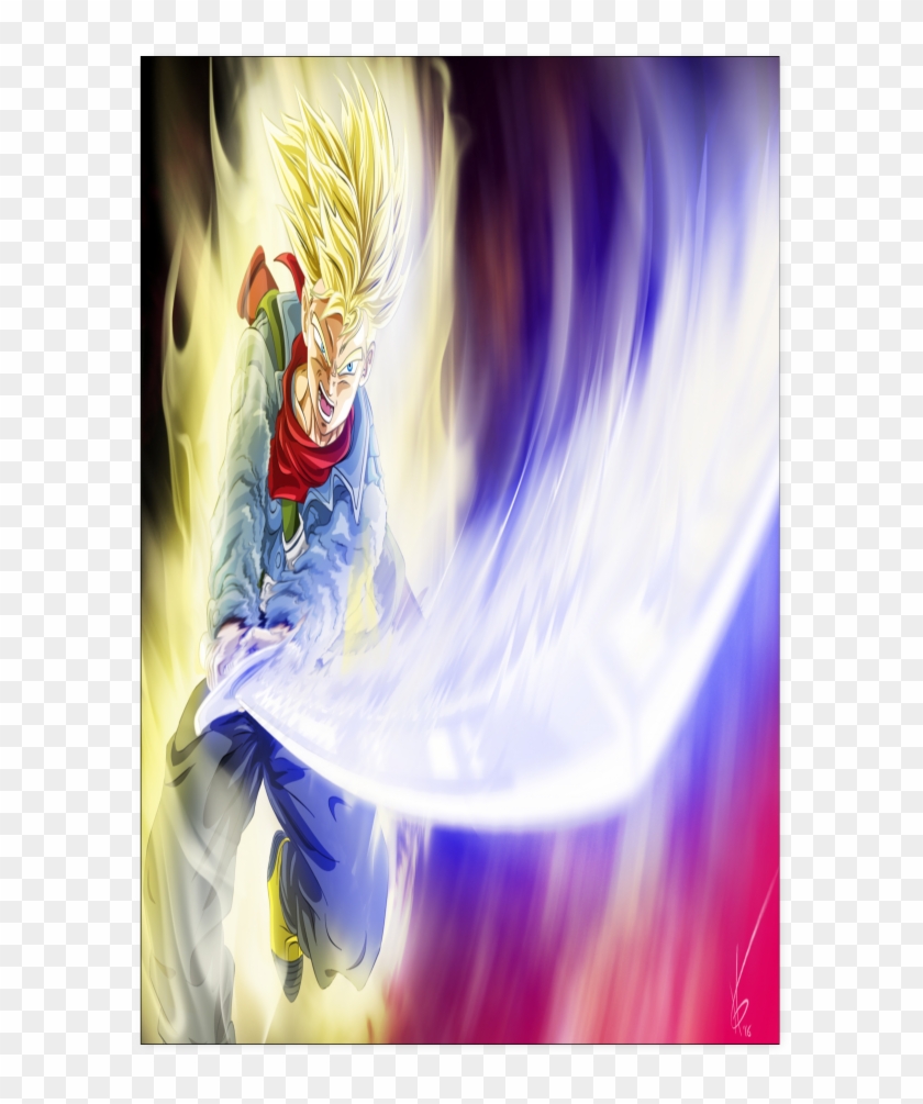 Ss Rage Future Trunks Poster - Creative Arts, HD Png Download ...
