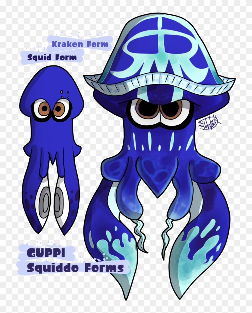 Guppi Forms By - Splatoon Kraken Squid, HD Png Download - 774x1032 ...