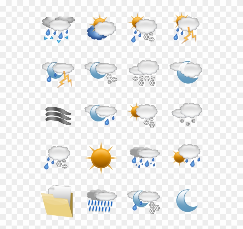 Weather Icons - Pack Weather Icon Png, Transparent Png - 592x740 ...