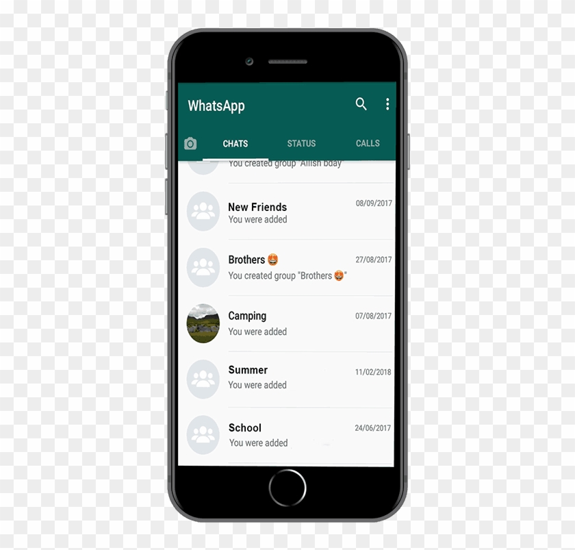 Whatsapp Screengrab - Whatsapp Chat In Mobile, HD Png Download ...