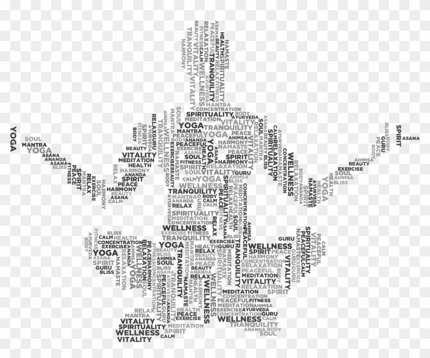 Pose Word Cloud Grayscale Big Image Png - Eating Disorders Prevention ...