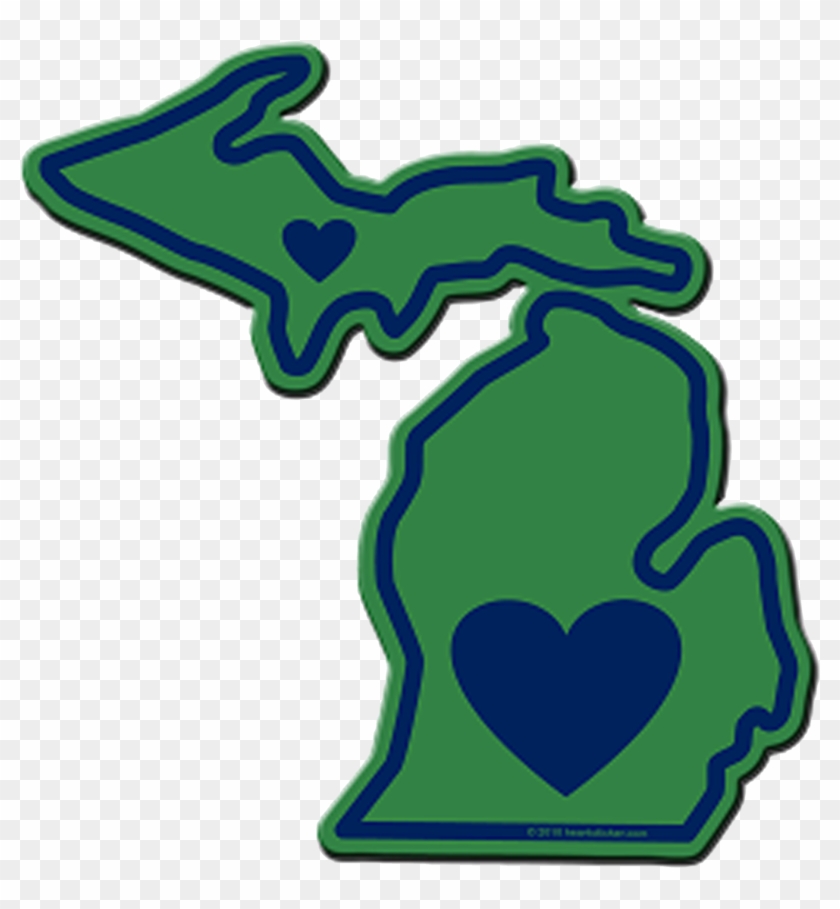 Heart In Michigan Sticker, HD Png Download - 1715x1776(#2588959) - PngFind