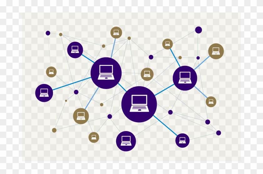 Graphic Of Many Computers Conneted By Lines - Connected Computers, HD ...