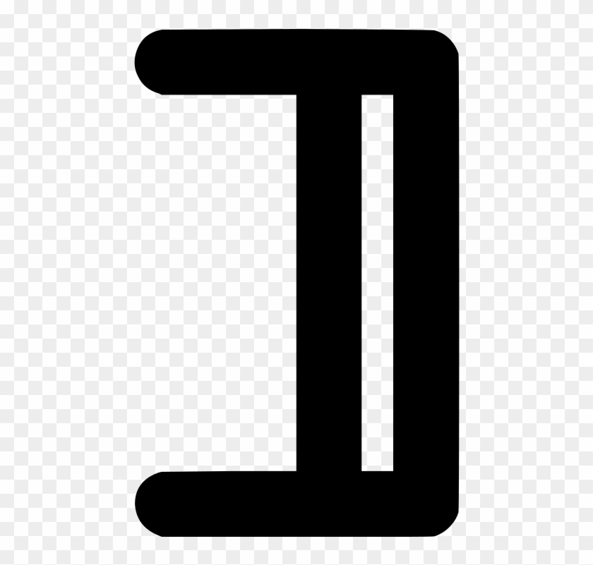 Ocr-a Char Right Square Bracket - Sign, HD Png Download - 543x768 ...
