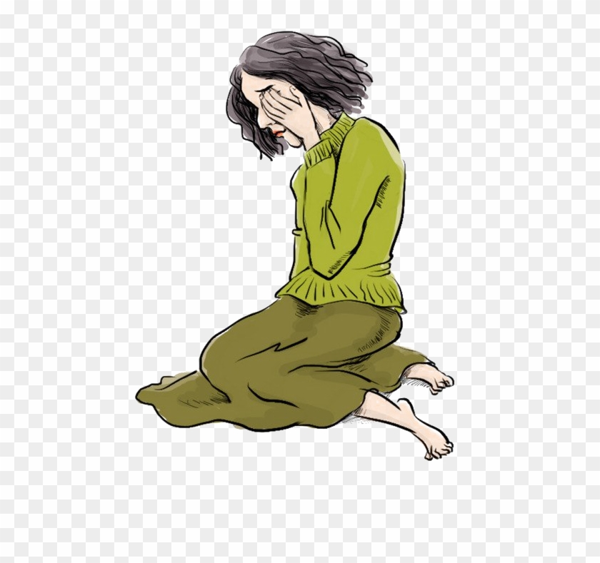 Sad Girl Transparent - Sad Girl Drawing Png, Png Download - 650x836 ...