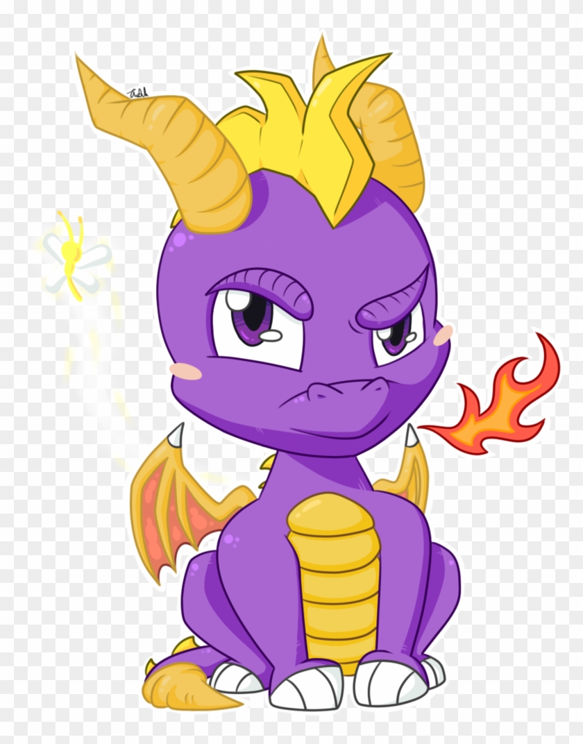 Lineart The By Schl - Spyro The Dragon Cute, HD Png Download - 800x998 ...