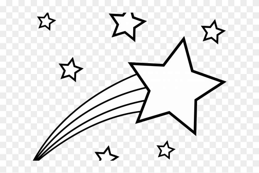 Original - Shooting Star Clipart Black And White, HD Png Download ...