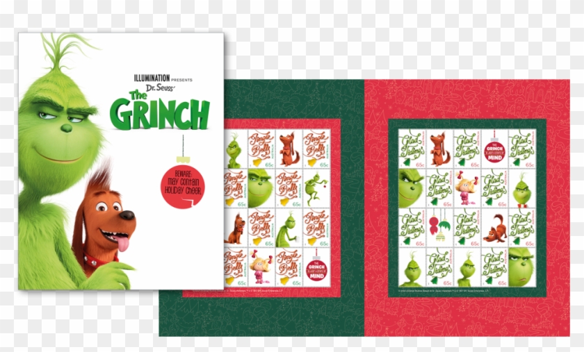 The Grinch Stamp Pack - Cartoon, HD Png Download - 970x545(#2615383 ...