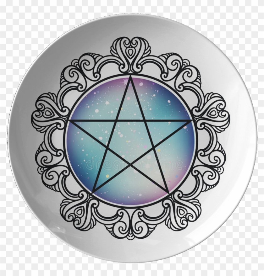 Wicca Pentacle Plate , Png Download - Native American Symbols Elements ...