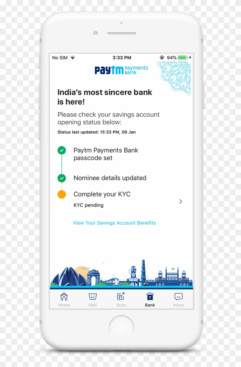 7 - Paytm, HD Png Download - 608x1198(#2657614) - PngFind