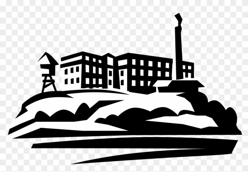Alcatraz Island Clipart Drawing Line Royalty Preview Vector Clipground ...