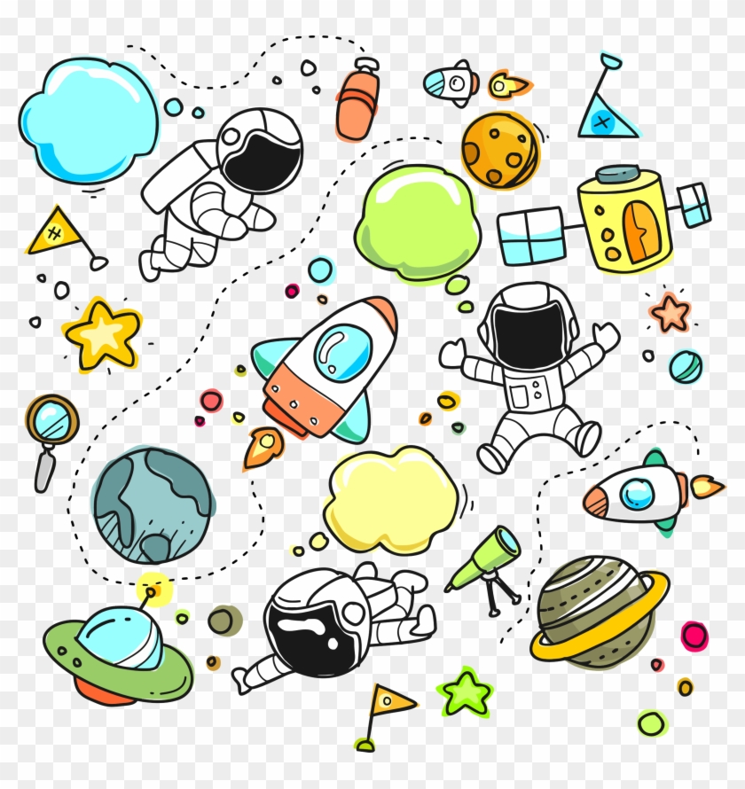 Planets Collage Transparent Clipart Free Download Ya - Space Theme, HD ...