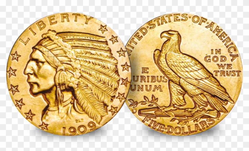 The Very First Gold Coins To Be Struck In America - 1909 D Half Eagle ...