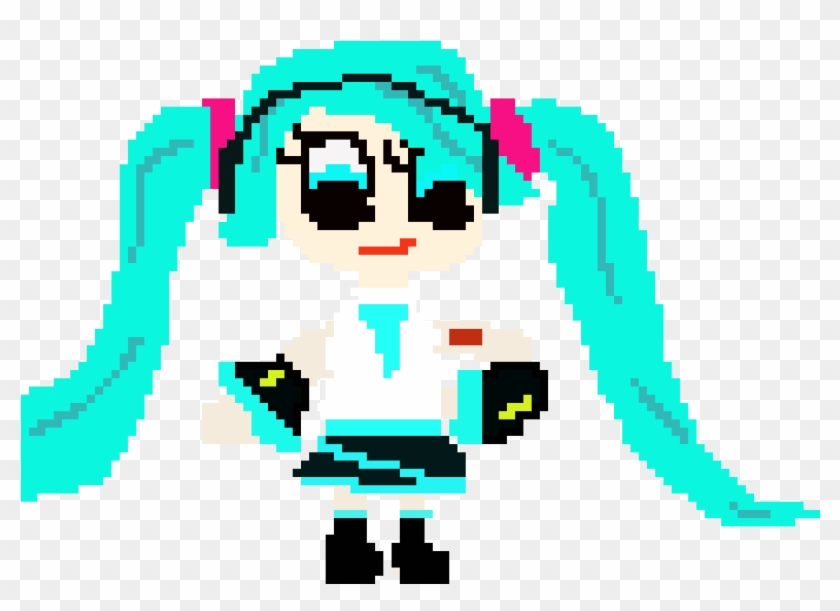 Hatsune Miku - Hatsune Miku Pixel+, HD Png Download - 990x750(#272273 ...