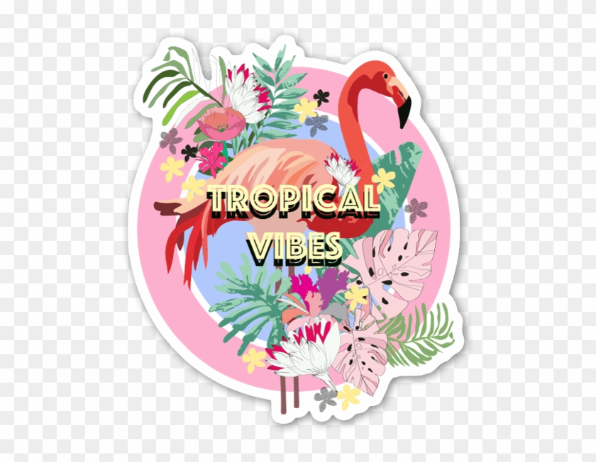 Tropical Vibes Sticker - Tropical Sticker Png, Transparent Png ...
