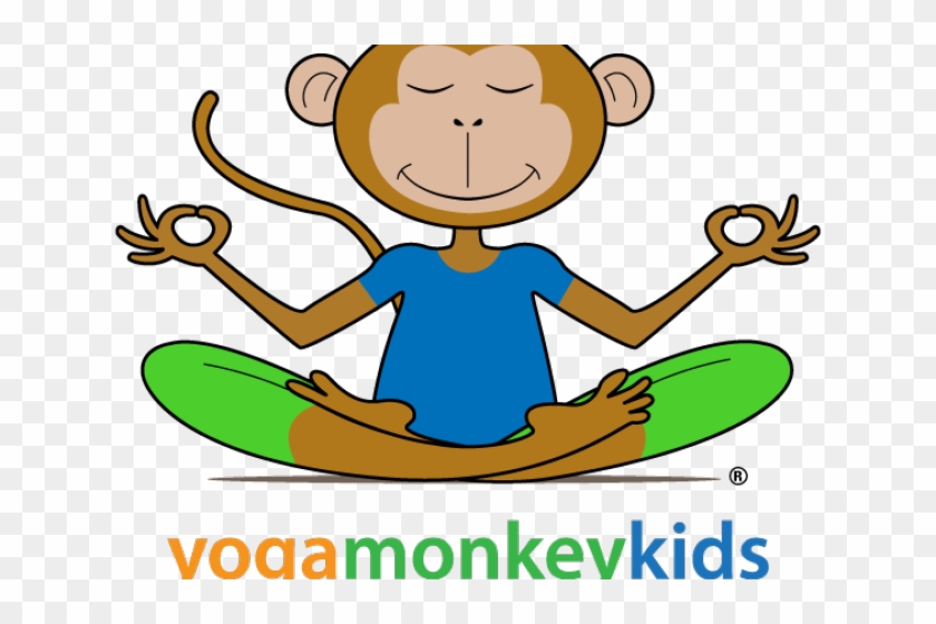 Yoga Clipart Monkey - Monkey Meditating Cartoon, HD Png Download ...