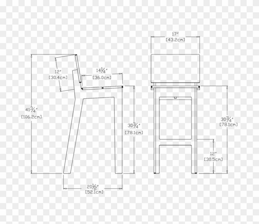 Drawn Sofa Architectural - Technical Drawing, HD Png Download ...