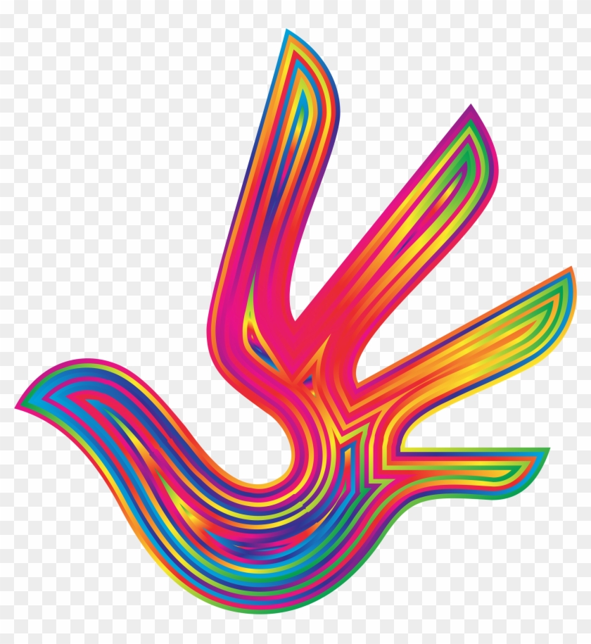 This Free Icons Png Design Of Flaming Dove Hand - Dove Hand ...