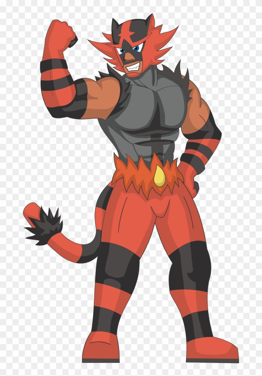 Incineroar Gijinka By Skull - Incineroar Gijinka, HD Png Download ...