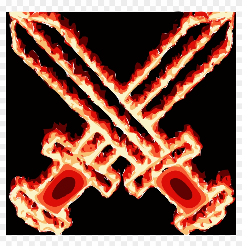 This Free Icons Png Design Of Flaming Sword - Flaming Swords Red ...