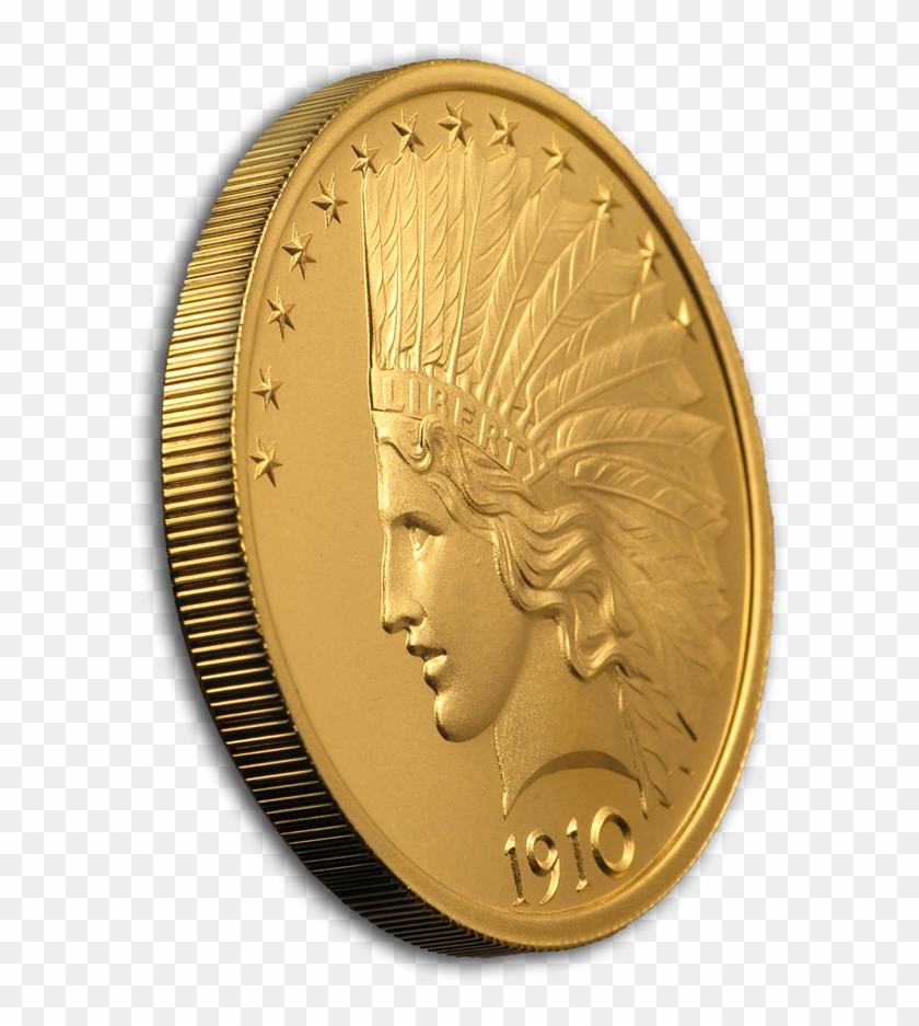 2 Oz Gold High Relief Round, HD Png Download - 900x900(#2764788) - PngFind