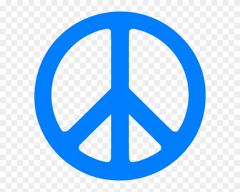 How To Set Use Blue Peace Sign Svg Vector - Blue Peace Sign, HD Png ...