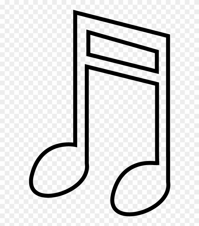 Music Note - Line Art, HD Png Download - 1417x1417(#2786858) - PngFind