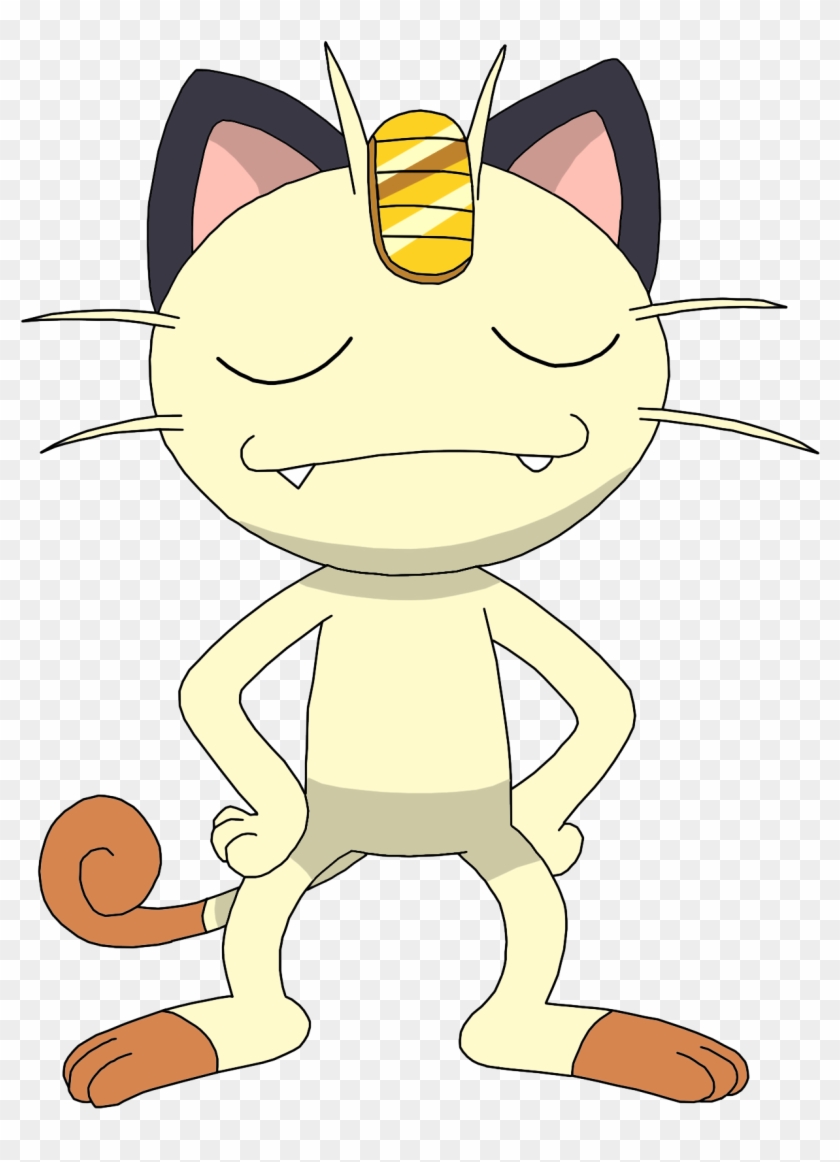 Meowth Standing Vector By , Png Download - Fat Meowth, Transparent Png ...